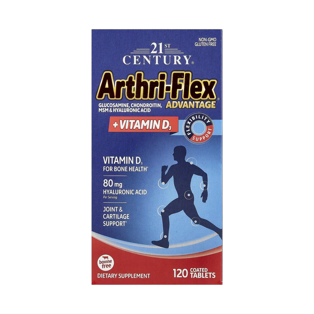 21st Century, Arthri-Flex Advantage® + Vitamin D3, 120 Coated Tablets ...