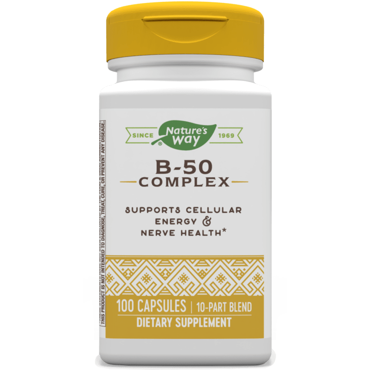 Buy Nature's Way, B-50 Complex, (100 Caps) | Maple Herbs